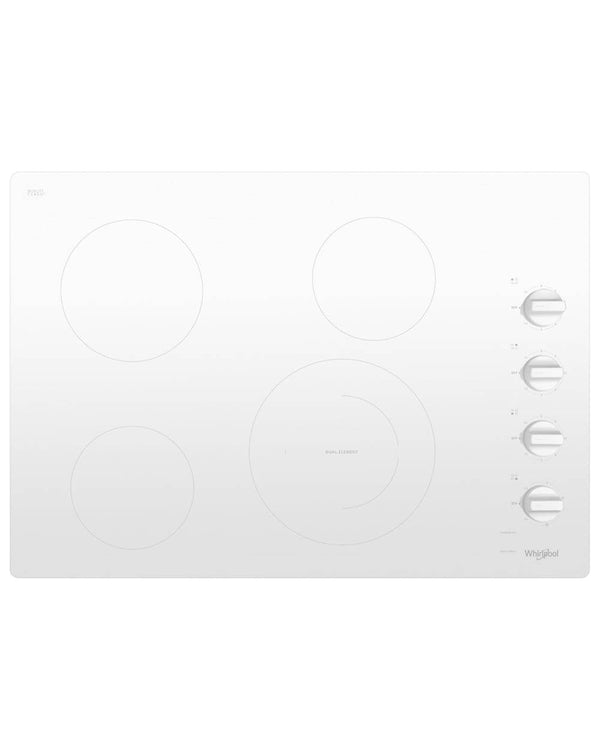 WHIRLPOOL WCE55US0HW 30-inch Electric Ceramic Glass Cooktop - ED Supply